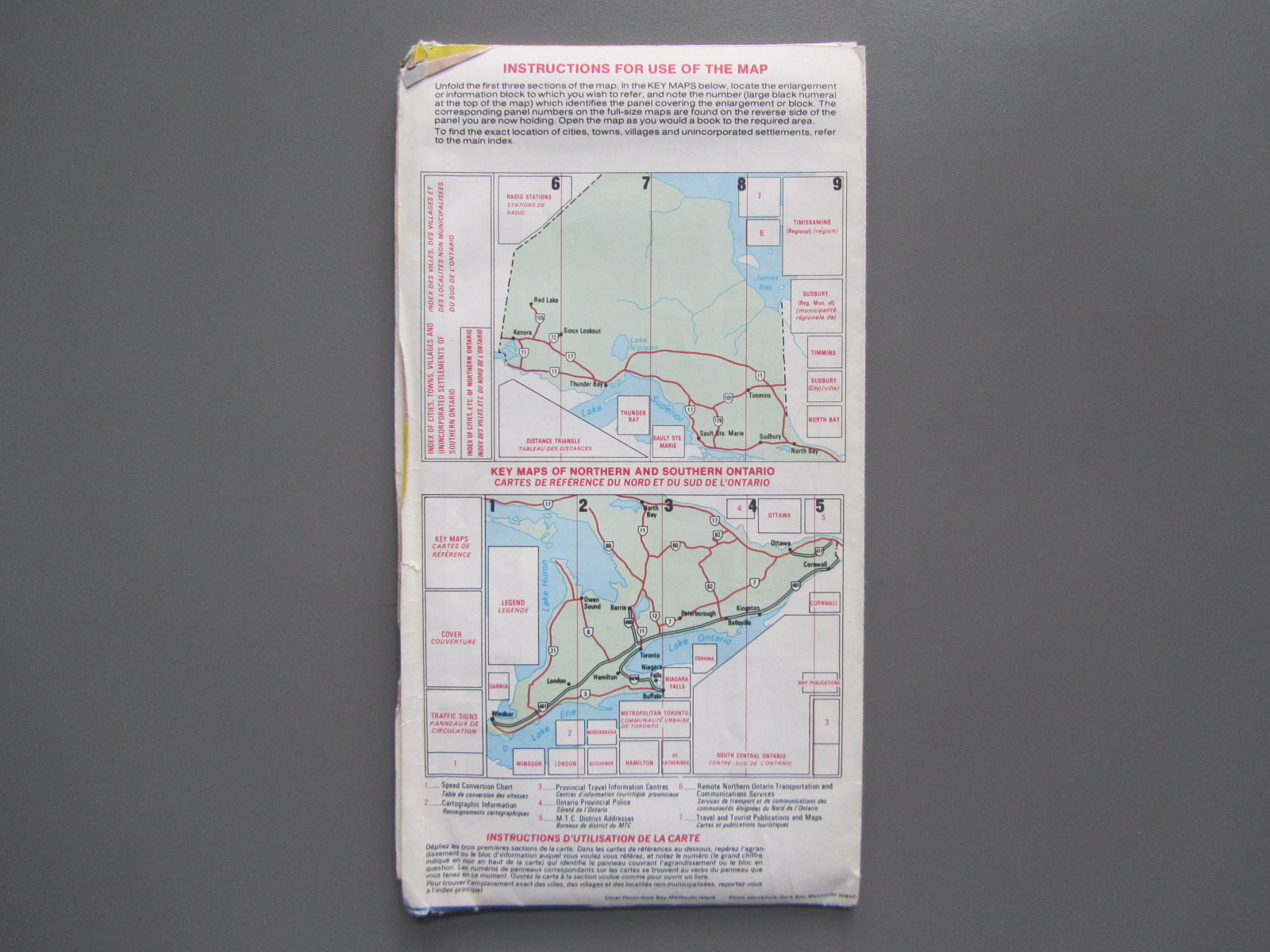 1980 - 1981 Ontario Official Government Road Map – YOMplates